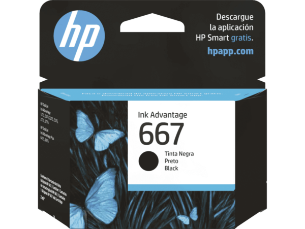 Cartucho de Tinta HP 667 Negro Original (3YM79AL) | Calidad y Ahorro ...