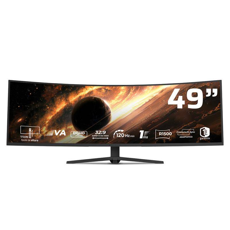 Monitor Gaming Curvo 49 Pulgadas 120hz: COSMOS TITAN MCT49X Balam Rush ...