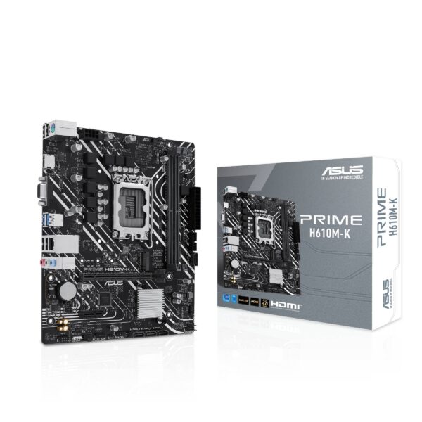 Tarjeta madre ASUS PRIME H610M-K - DDR5, 96 GB, Intel Socket LGA1700 ...